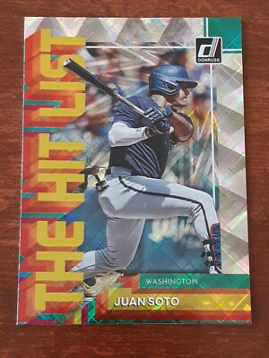 Juan Soto 2022 Donruss The Hit List Rapture Parallel Insert Card No ...