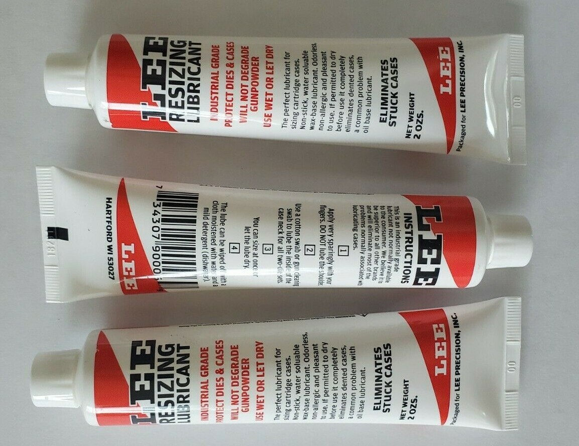 3 Pack of LEE 90006 2oz Resizing Lubricant Industrial Grade | eBay