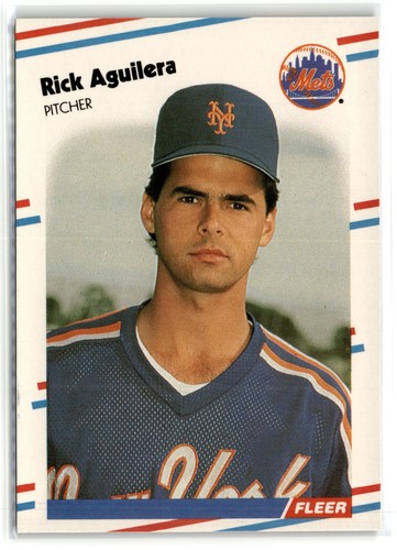 1988 Fleer Baseball Glossy/Tiffany #127 Rick Aguilera New York Mets | eBay