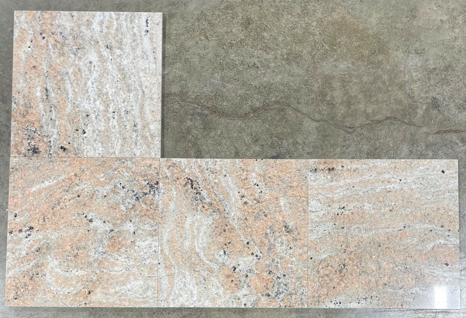 12x12 Tile Ivory Chiffon Kitchen Remodel Stone Wall Backsplash 5 Tiles ...