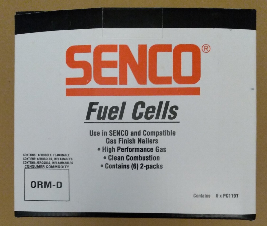 Lot 6 Genuine SENCO PC1197 Fuel Cell 2 Pack Finish Nail Guns ( 12 fuel ...