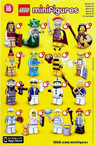 Lego Collectible Minifigure Checklist Leaflets Inserts - Choose the ...