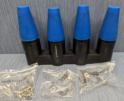 4 Eaton LJ22Sc Bushings 15 2/26.3kv 200amp 4 Inline Bushings LoadBreak ...