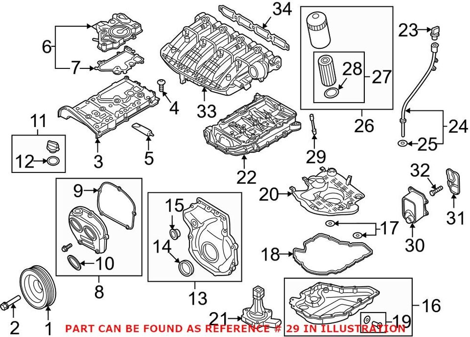 Engine Oil Filter Adapter Genuine For VW 06L115678Q | eBay
