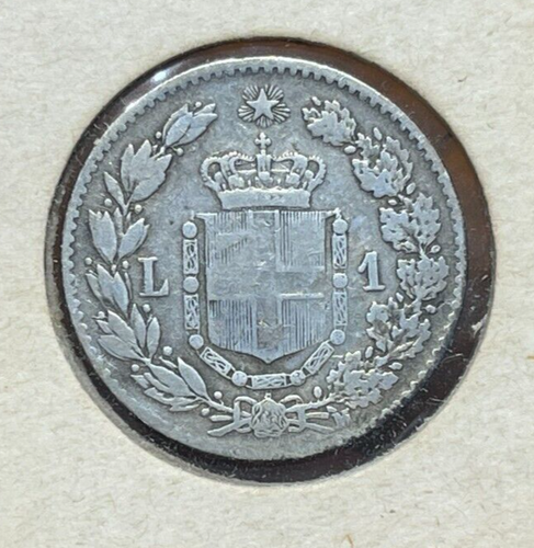 1887 Italy One Lira Silver Coin | eBay
