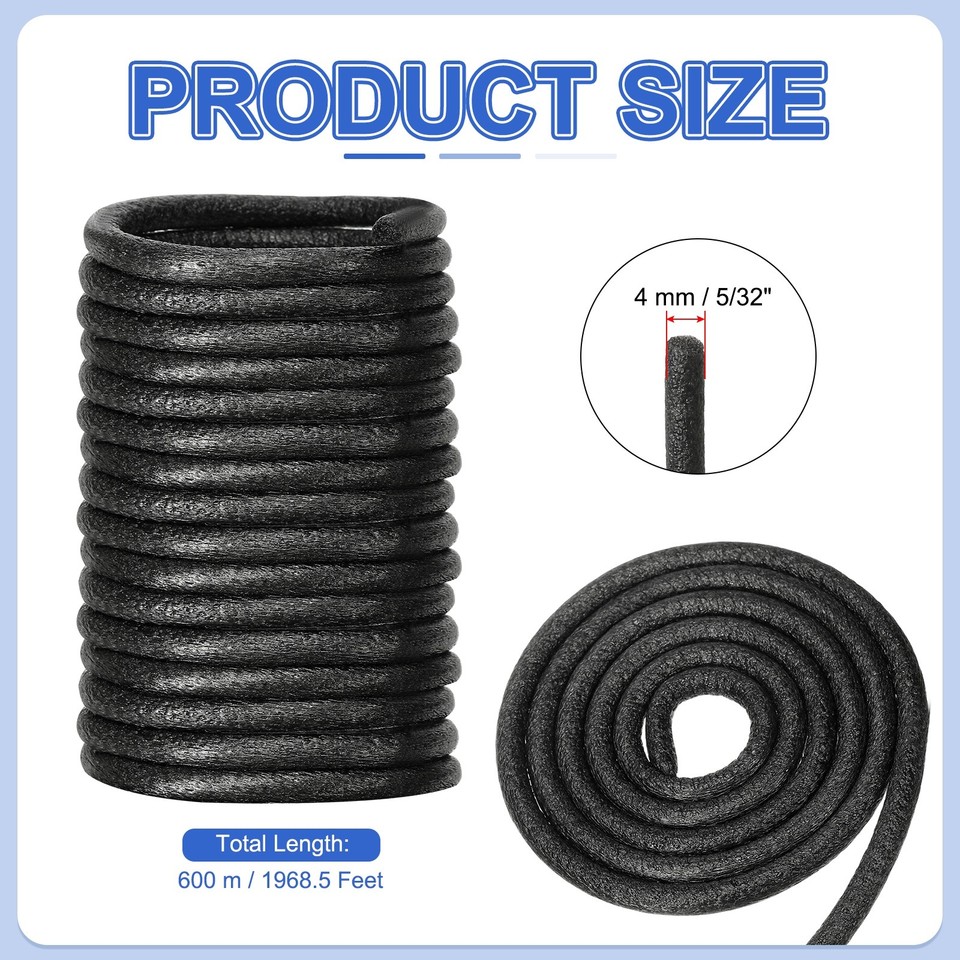5/32 Inch(4mm) x 1968.5 Feet Backer Rod for Gaps Joints, Foam Rope ...