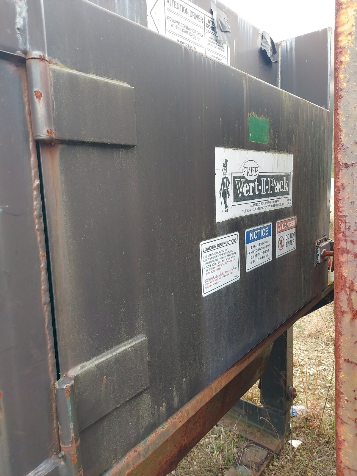 Marathon Trash Cardboard Compactor VIP | eBay