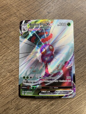 Butterfree VMAX 002/189 Holo Ultra Rare Darkness Ablaze Pokemon Card ...