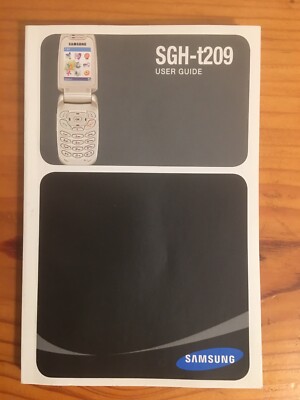 Samsung SGH-t209 cell flip phone manual (English), user guide | eBay