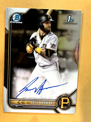 2022 Bowman Chrome Jack Herman 1st Prospect Autograph Auto #CPA-JH ...