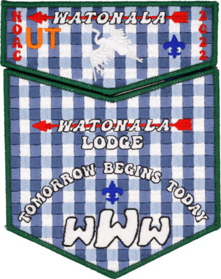 Boy Scout OA 169 Watonala Lodge 2022 NOAC Green Border Flap Set | eBay