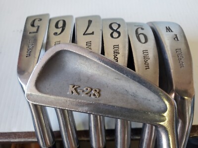 WILSON K-28 Iron Set 4-PW Torque Control Steel Shaft Regular Flex RH | eBay