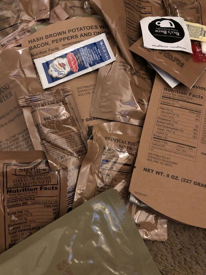 Multi Hour MRE kit - Great for Camping, Hiking, Prepping | eBay