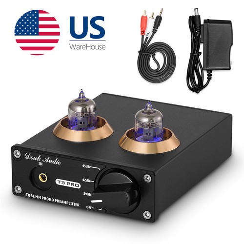 Douk Audio T3 Pro Mm Phono Stage Preamp Mini Stereo Vacuum Tube ...