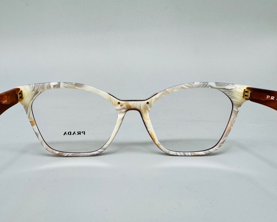 Prada PR 09UV TH 7101 Women Eyeglasses 54-18-140mm- Brown- 100% ...