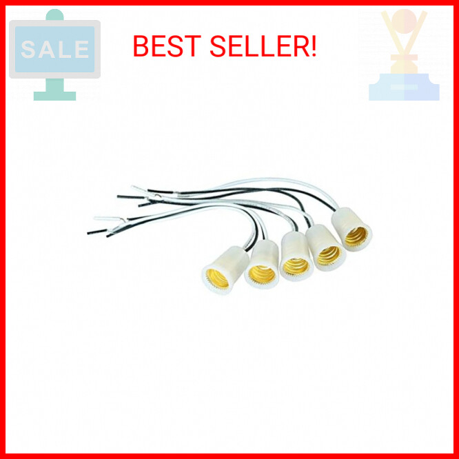 Longdex E12 Lamp Socket 5PCS Candle Candelabra E12 Light Lamp Socket ...