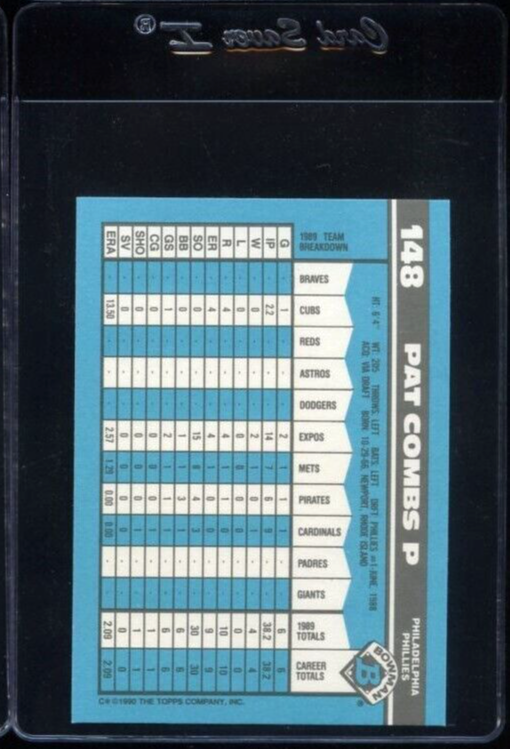 1990 BOWMAN TIFFANY #148 PAT COMBS PHILADELPHIA PHILLIES | eBay