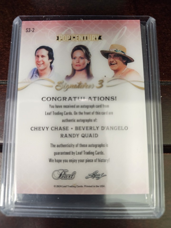 2024 Leaf Pearl Pop Century Pearl Signatures Chase D'Angelo Quaid 1/1 ...