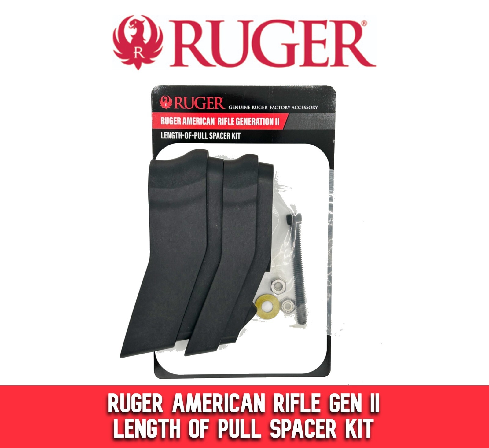 Ruger American® Rifle Gen II Length-Of-Pull (LOP) Spacer Kit 90747 | eBay