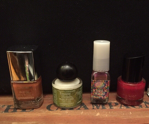 RARE Nail Polish Mini Lot 💅 Lisa Frank Glitter Glow In Dark Womens ...
