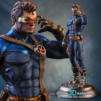 Cyclops resin model kit 1:10 scale X-Men Marvel 8k, 3d Print Amazing ...