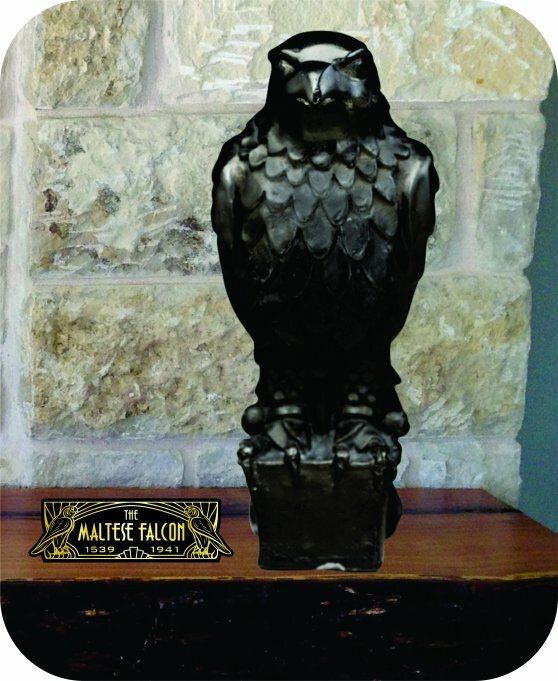 CUSTOM MALTESE FALCON STATUE DISPLAY PLACARD PROP (Gold Finish) | eBay