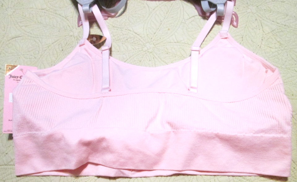 Juicy Couture Ladies' COMFORT Bras-3 PK-SZ XL-No wire-removable pad-NWT ...