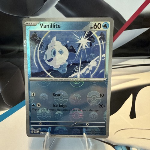 Vanillite - Pokémon White Flare (Poke Ball Reverse Holo) Pokemon Card ...