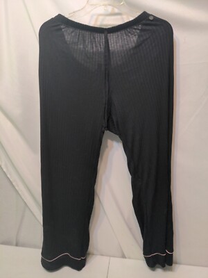 Midnight Bakery Black Wide Leg Pants Size Large Stretchy Waist Band NWT ...