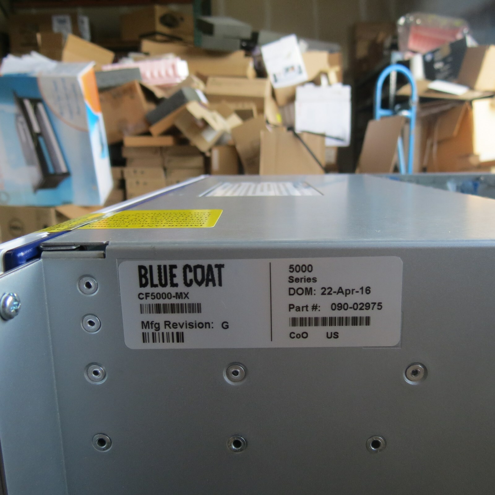 *BLUE COAT CF5000-MX, CACHE FLOW APPLIANCE 5000, 090-02975, 100-02713 ...