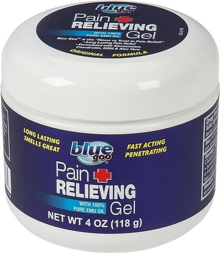Blue Goo Pain Relieving Gel - for Back/Neck, Muscle/Stiff Joints Pain ...