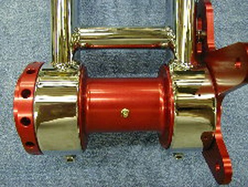YAMAHA BANSHEE YFZ350 AXLE BEARING CARRIER 35mm w/ BRAKE KIT, RED ...