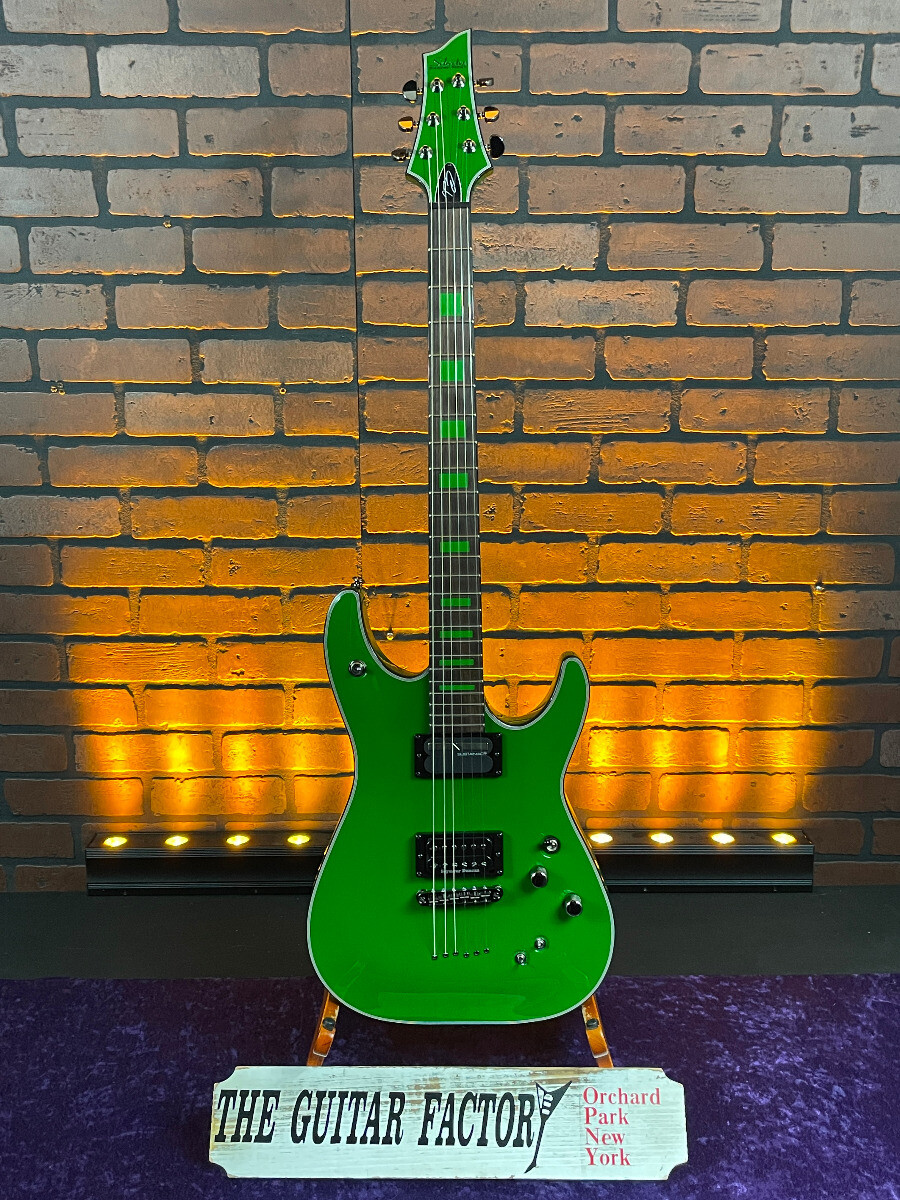 Schecter Kenny Hickey C-1 EX S, Steele Green Baritone Electric Guitar ...