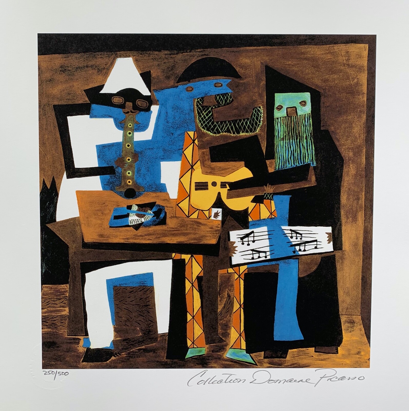 Pablo Picasso THREE MUSICIANS Estate Signed Limited Edition Giclee Art ...