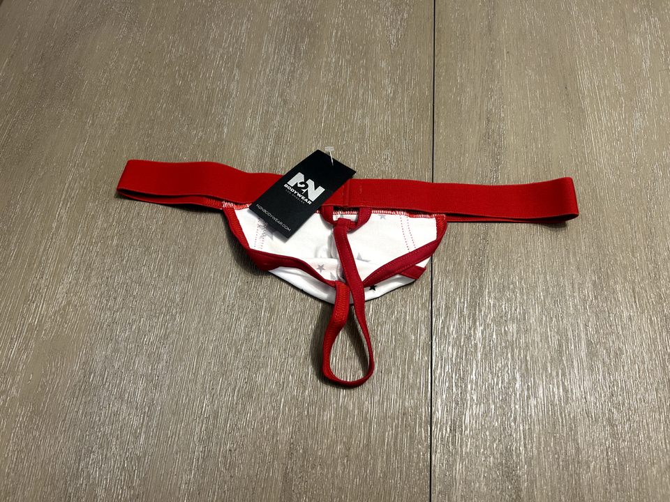 N2N White Stars Cotton G-String Thong Size L | eBay