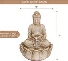 Buddha Water Fountain Tranquil Indoor Meditating Tabletop Statue ...