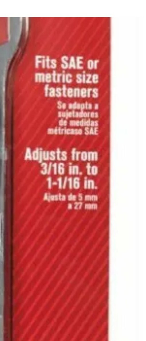 EZ Adjustable 10 inch Wrench SAE - Metric Replaces 44 SAE Metric ...