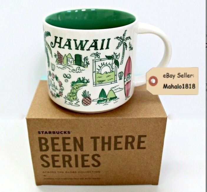 TWO (2) 14oz Mug Starbucks HAWAII Collection Been There Series Coffee ...
