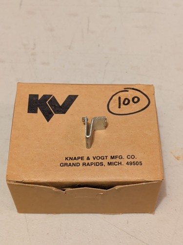 100 Pack Knape & Vogt 256 Zinc Adjustable Shelf Support Clips ‎zc | eBay