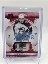 2022-23 Upper Deck the Cup - Alex Newhook #55 Red Foil /4 (AU, MEM) for ...