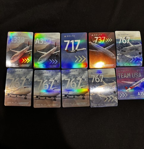 LOT of 10, Delta Air Lines Pilot Trading Cards Boeing | eBay