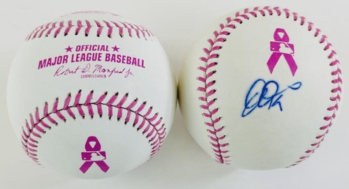 JON JAY SIGNED PINK MOTHERS DAY LOGO BASEBALL CARDINALS CUBS AUTOGRAPH ...