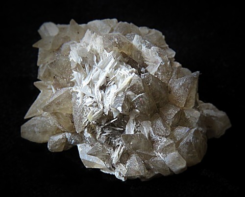 Barite and Dogtooth Calcite Crystals- 1 1/2"-Caldwell Quarry, Danville ...