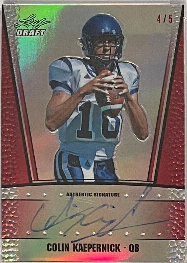 2011 Leaf Ultimate Draft - Colin Kaepernick #U-CK1 Red Metal Prismatic ...