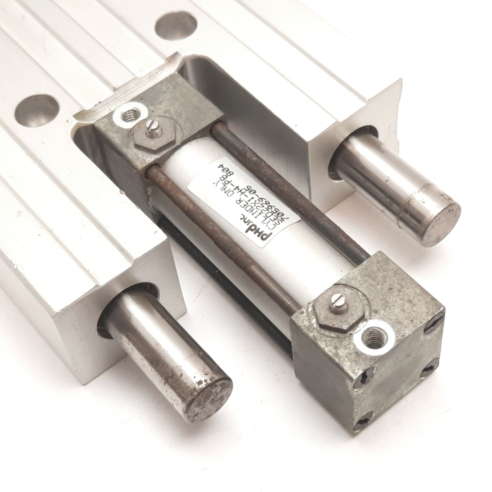 PHD SED22X1-PB Slide Guided Cylinder, Bore: 3/4", Stroke: 1", Ports: 10 ...