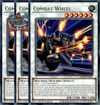 Yugioh! 3x Combat Wheel MZMI-EN017 Rare 1st Ed NM | eBay