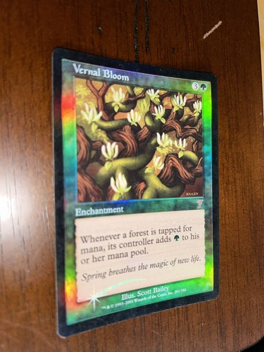 FOIL Vernal Bloom | MtG Magic 7th Edition | English | Moderately Played ...