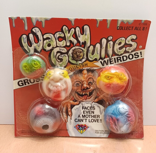 Vintage 80s Wacky Ghoulies Weirdos Mad Balls Knock Off Vending Machine ...