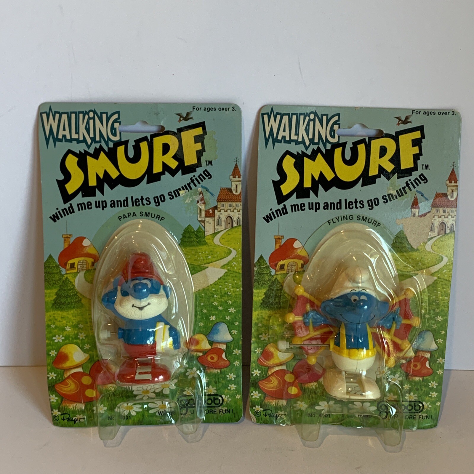 Vintage Wind up Toy Walking Flying Smurf 1982 Galoob Peyo for sale ...