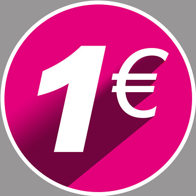 1 euros - 15cm - Sticker/autocollant | eBay
